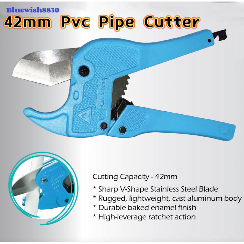 HEAVY DUTY 42MM PVC VINYL PIPE CUTTER / PEMOTONG PVC POLY PAIP AIR ...