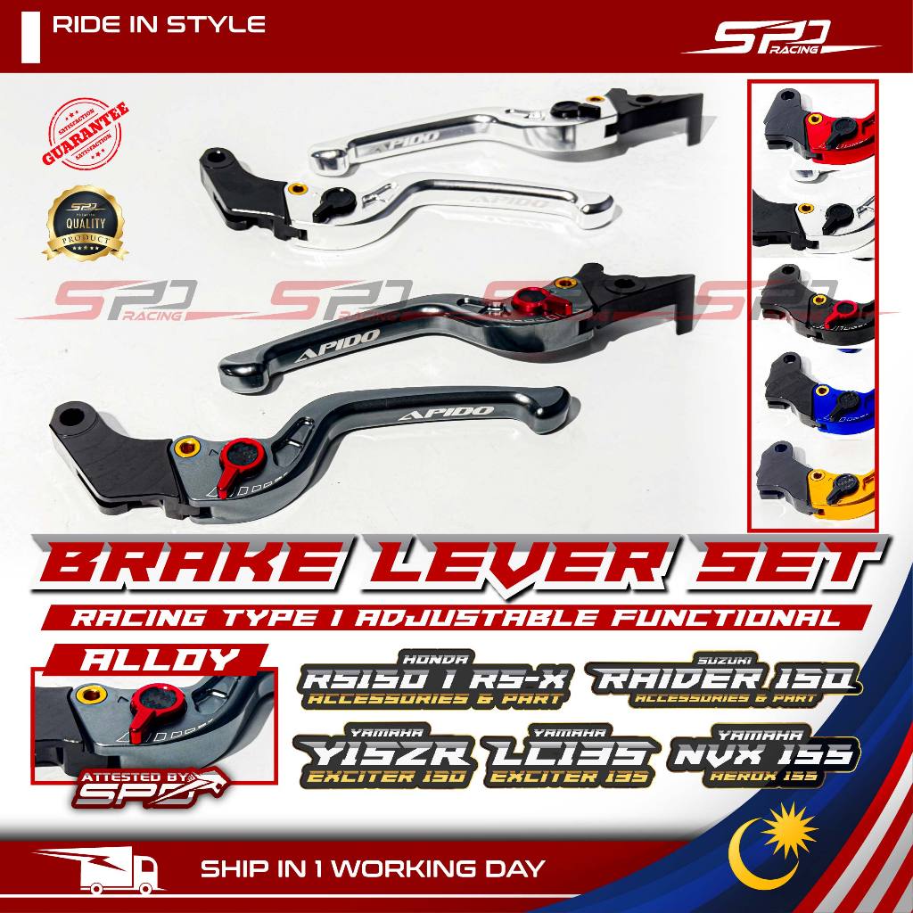 Alloy Brake Lever Racing Adjustable Folding Brake Clutch Levers ...