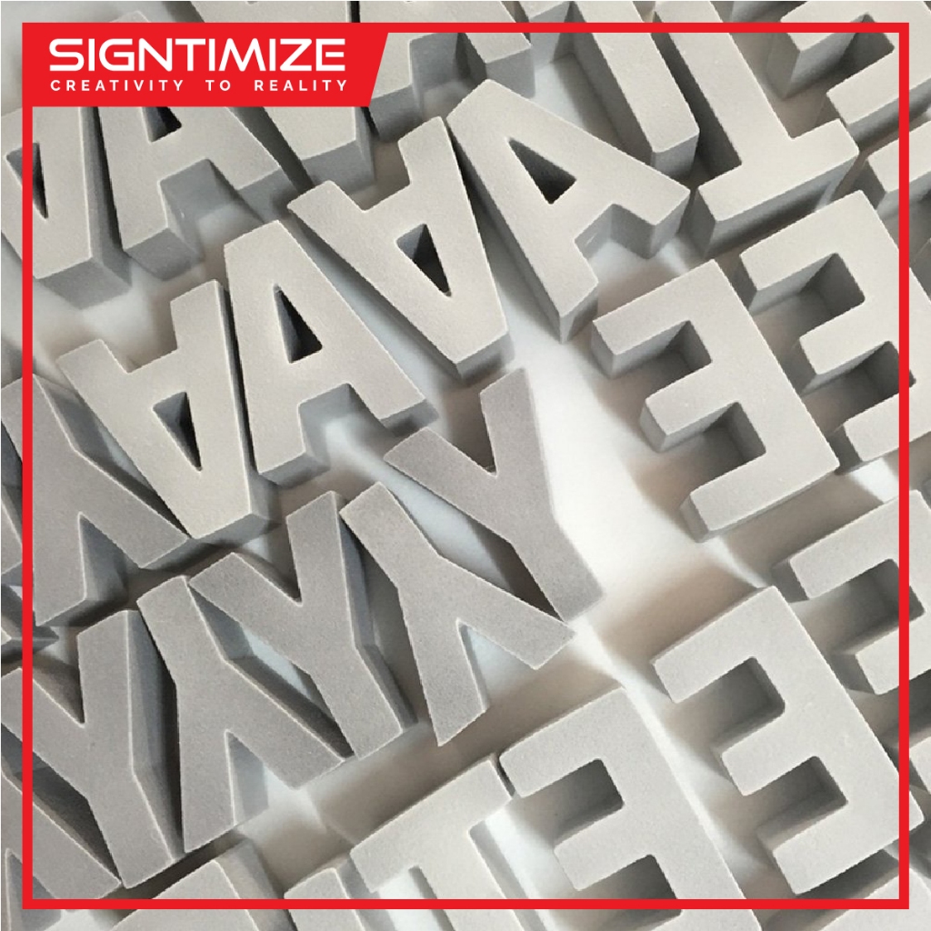 (H10cm) 5mm Thickness PVC | Custom 3D PVC Wording/Font/ Alphabet Letter ...