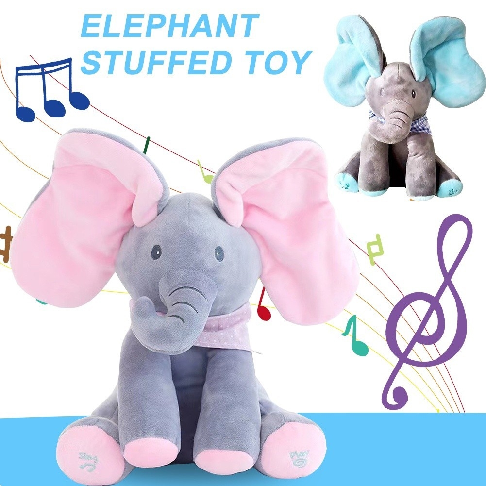 Music Elephant Toy Mainan Gajah Muzik Gajah Menyanyi dengan Telinga ...