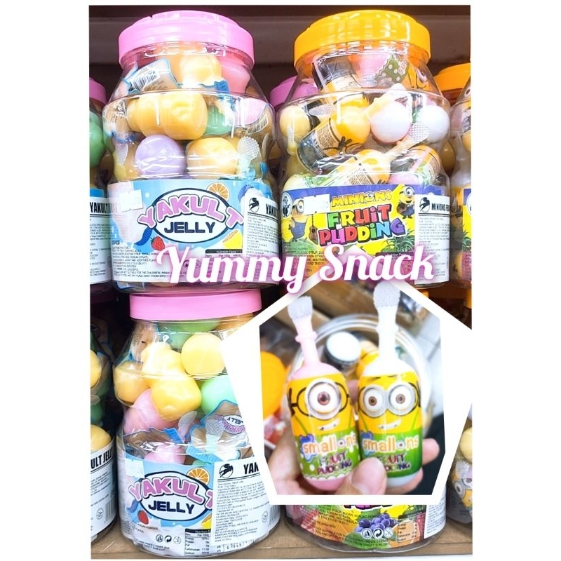 (30pcs) Yakult Jelly / Minions Pudding Mix Fruit Flavours Halal Ready ...