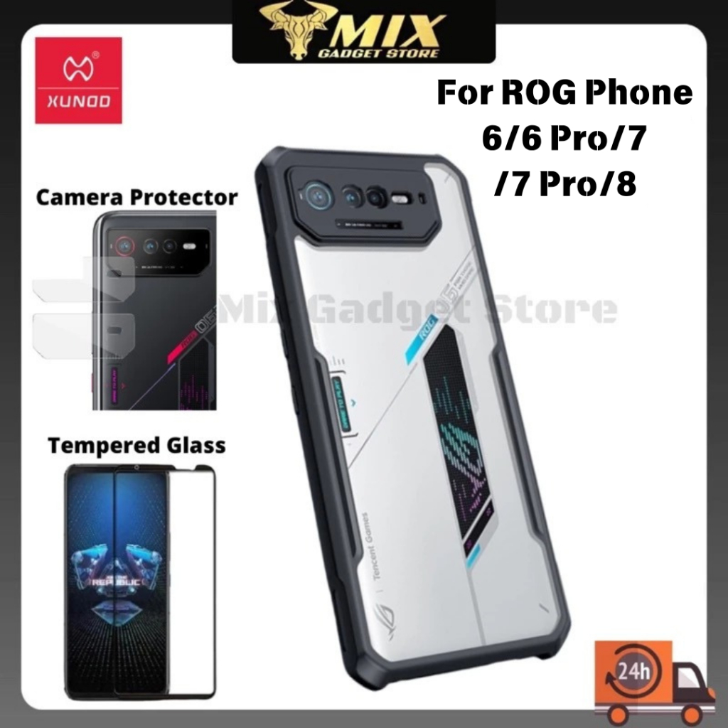 Asus ROG Phone 6｜Rog 7｜Rog 8 XUNDD®️ Shock Proof Protective Case / Tempered Glass / Camera ...