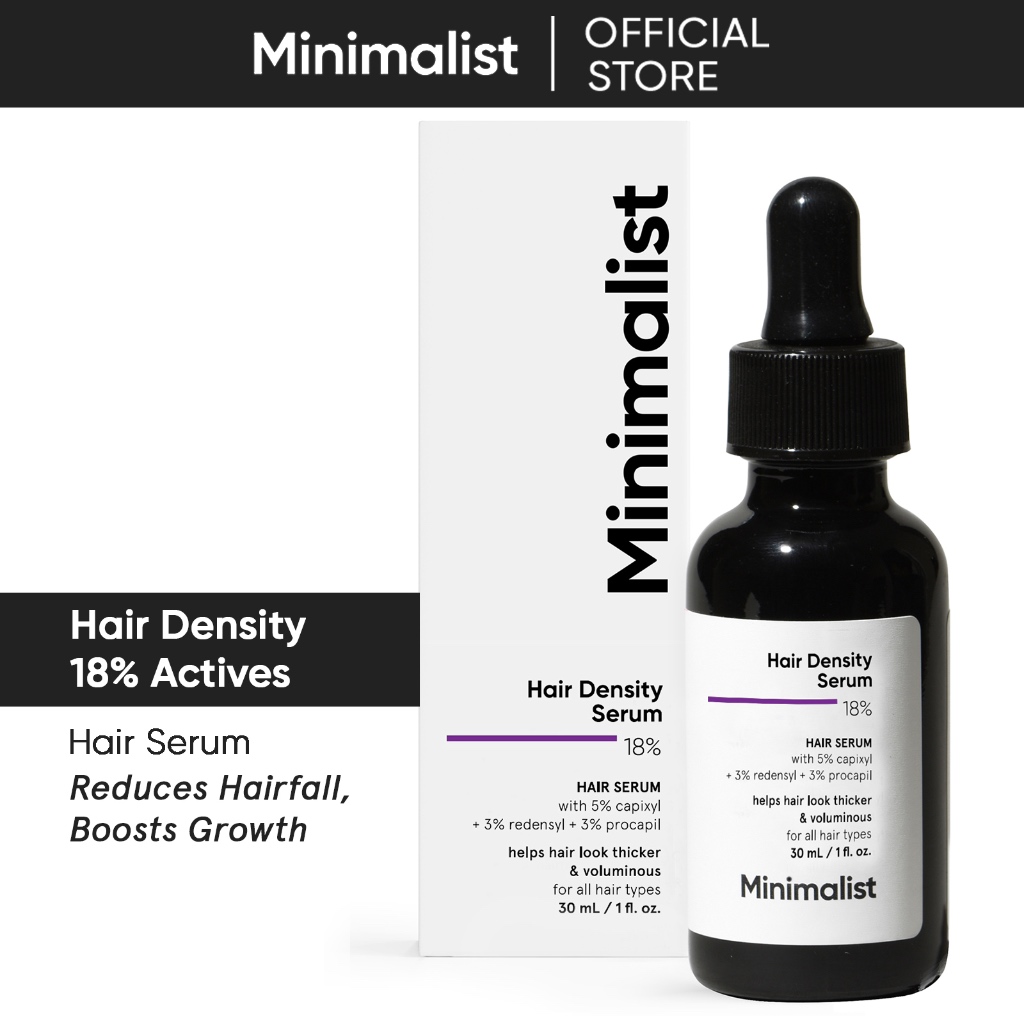 Minimalist Hair Growth Serum | 3% Redensyl, 5% Capixyl, 3% Procapil, 3% ...