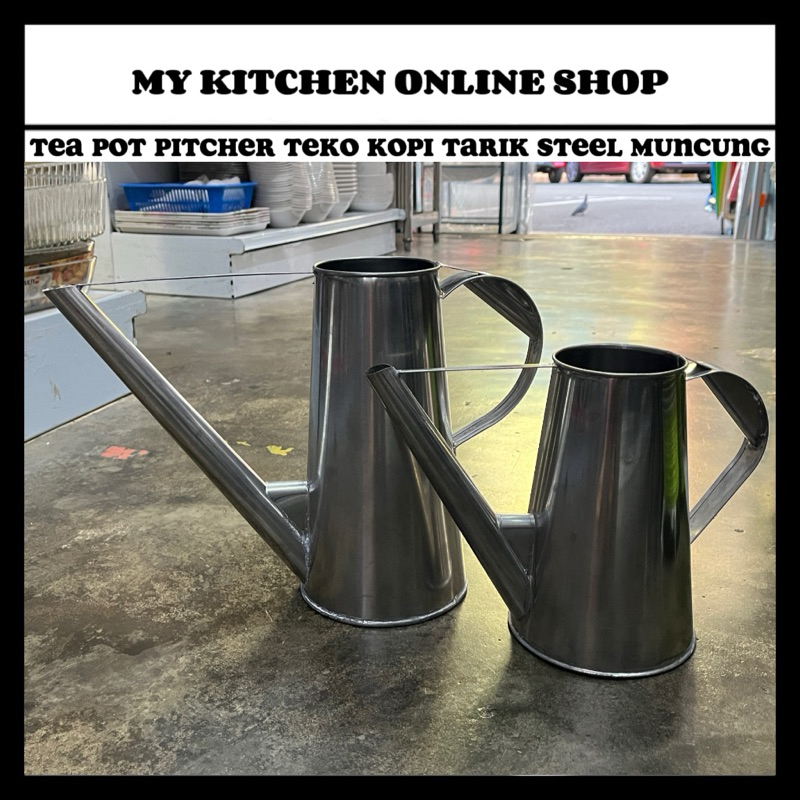 Stainless Steel Thai Tea Pot Pitcher Tea Kettle / Teko Kopi Teh Tarik ...