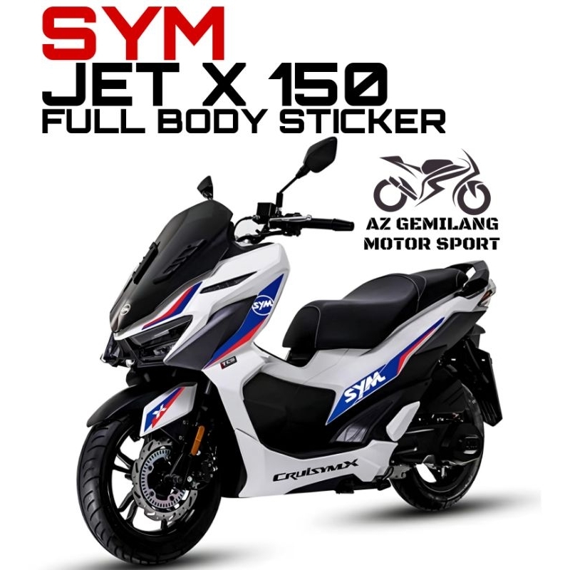 SYM JET X 150 JETX150 FULL BODY STICKER ACCESSORIES ACCESSORY MODIFIED ...