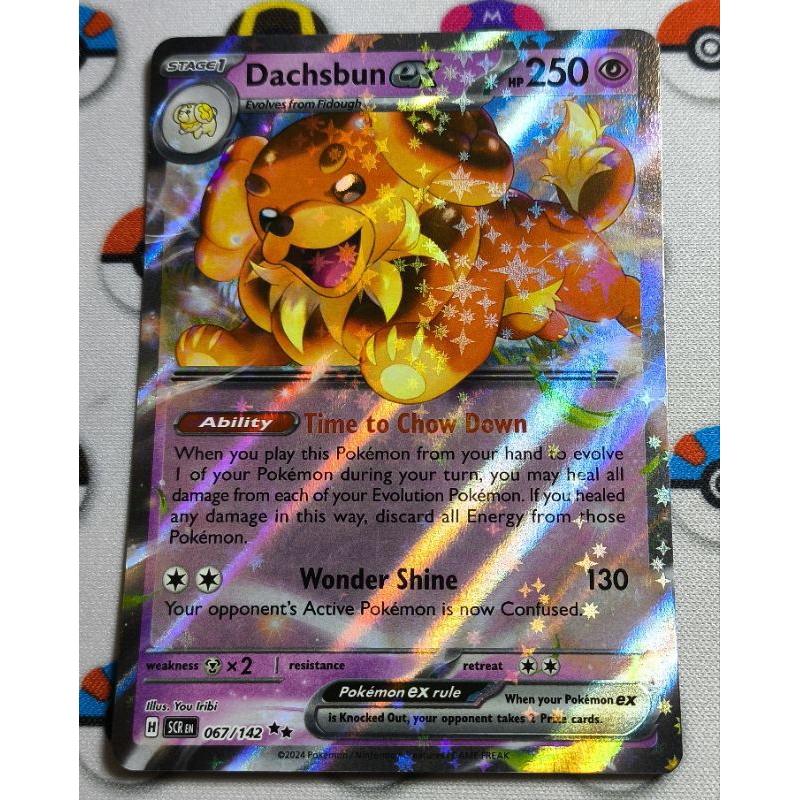 POKÉMON PTCG SV07:Stellar Crown 067/142 Dachsbun ex | Shopee Malaysia
