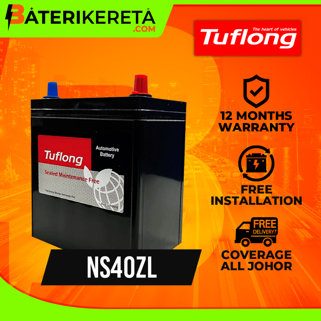 TUFLONG NS40 | NS40ZL | 50B19L CAR BATTERY | Shopee Malaysia