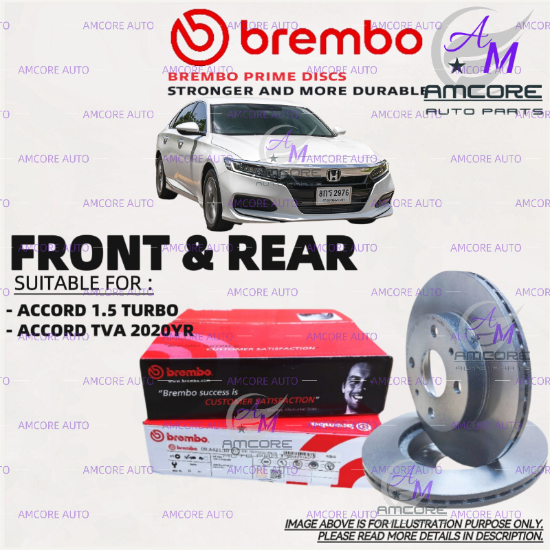 HONDA ACCORD 1.5T TURBO / ACCORD TVA CV1/2/3 2020 - BREMBO BRAKE DISC ...