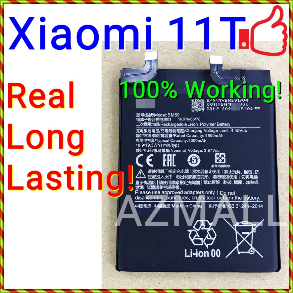 (Support 67W Turbo Charging) NEW ORI Long Lasting Stable Battery BM59 ...