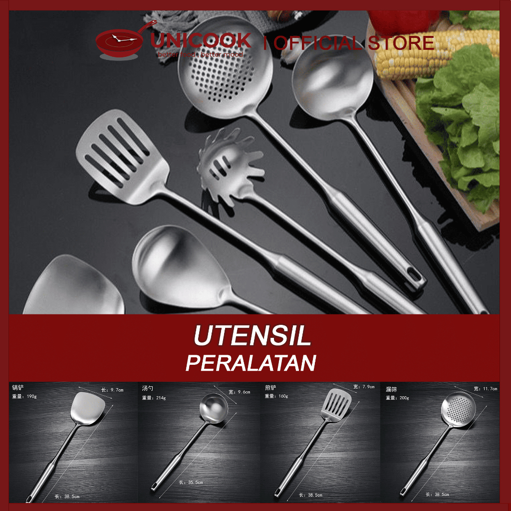 High Quality 6-In-1 Kitchenware Stainless Steel Utensil Spatula Set ...