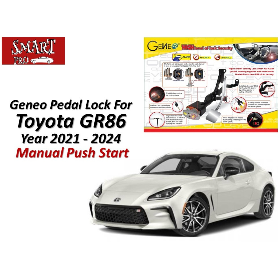 Geneo Pedal Lock For Toyota GR86 Year 2021 - 2024 | Shopee Malaysia