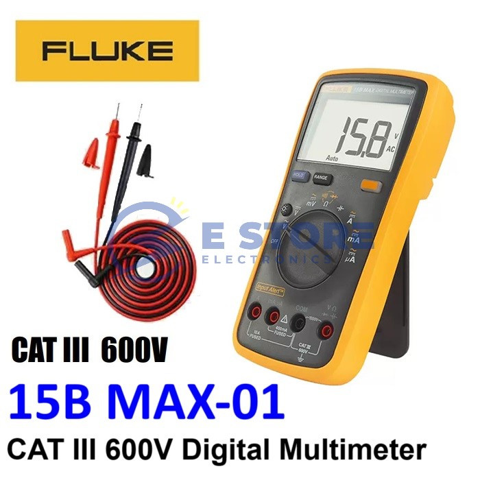 Fluke 15B MAX-01 CATIII 600V Digital Multimeter | Shopee Malaysia