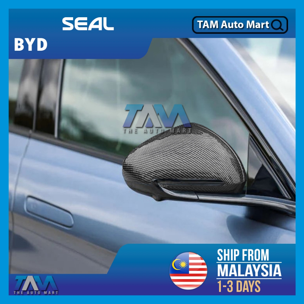 BYD SEAL 2023-2025 Side Mirror Cover Side Rearview Mirror Cap Carbon ...