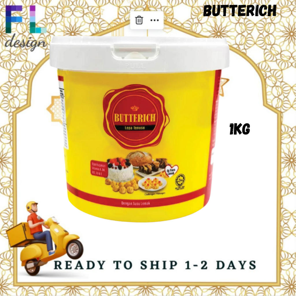 BUTTERICH MARGARINE 1KG | Shopee Malaysia