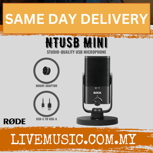 Rode NT-USB Mini USB Condenser Microphone ( NT USB / NTUSB ) | Shopee ...