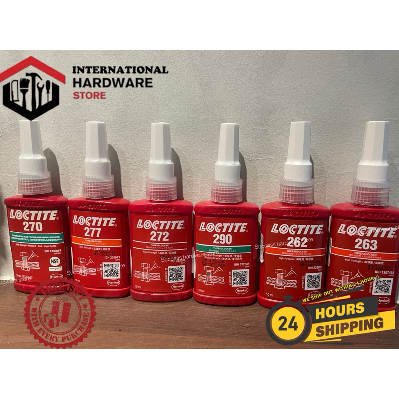 🔆QR Code🔆Loctite 263,262,290,272,277,270 x 50ml ORI from henkel ...