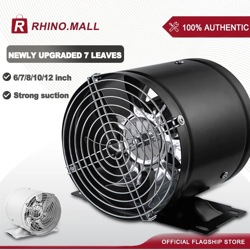 6" 7" 8" 10" 12" Inch Exhaust Fan Round Kipas Ekzos fan Household ...