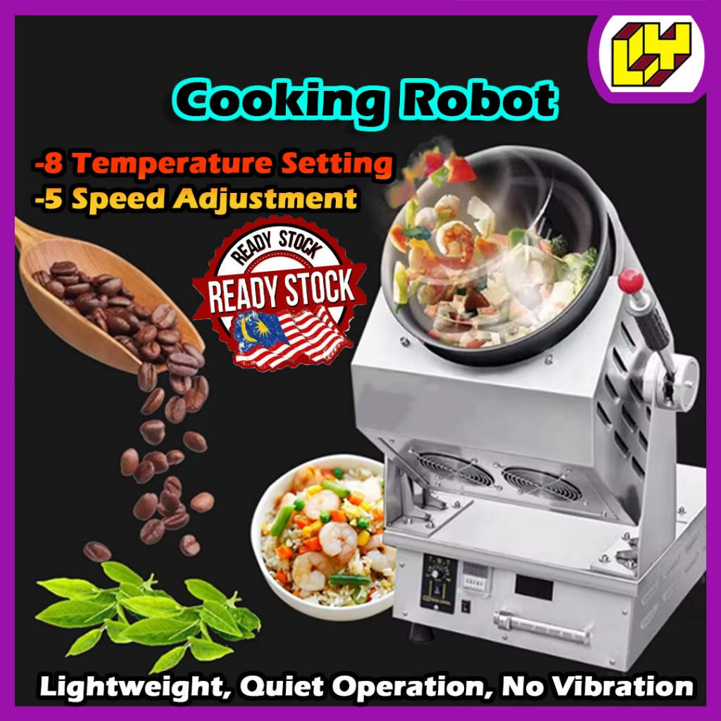 Electric Automatic Stir Fry Machine Cooking Robot Rotating Fried Rice ...