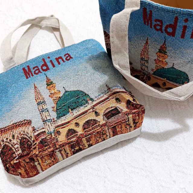 bag haji & umrah design sulam (MAKKAH&MADINA) | Shopee Malaysia