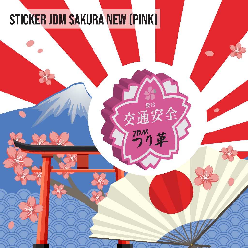 Sticker JDM Sakura Tsurikawa | Shopee Malaysia