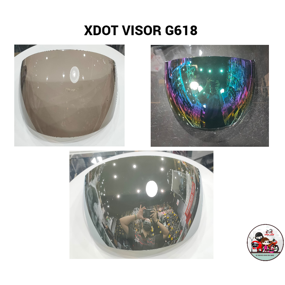 XDOT VISOR G618 OPEN FACE HELMET / AKILA XDOT G618 OPEN FACE HELMET ...
