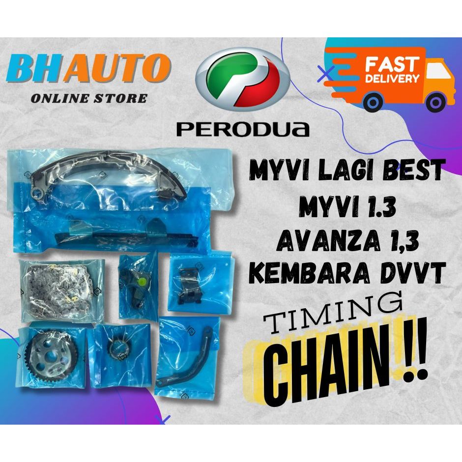 Perodua Timing Chain Kit Set Myvi 1.3 Lagi Best Avanza Kembara DVVT ...