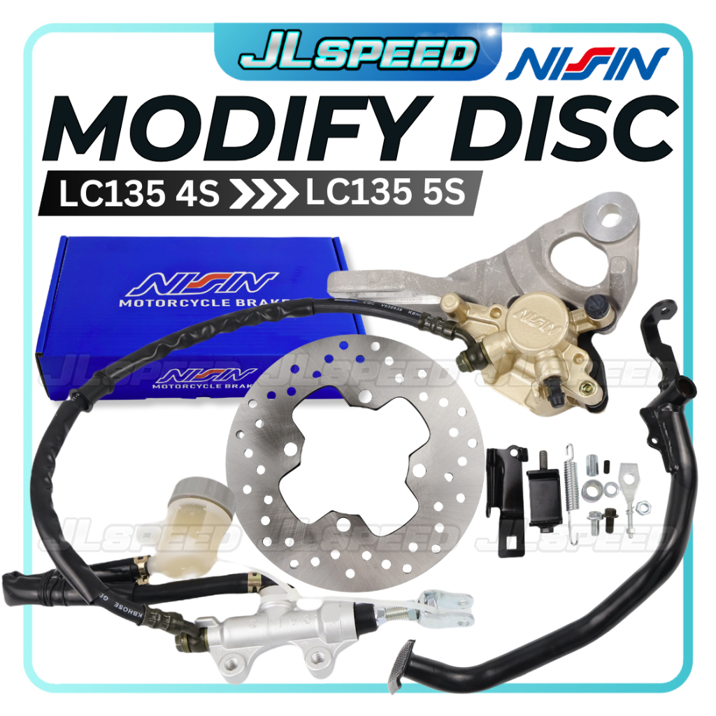 YAMAHA LC135 4S Convert Disc Belakang LC 5S Modify Rear Brake System ...