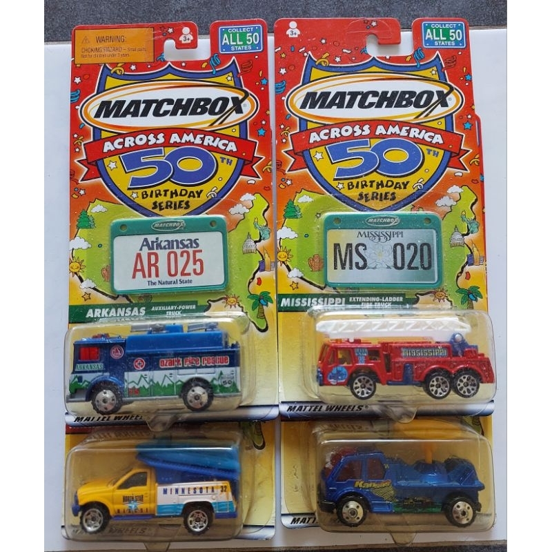 Matchbox Across America 50th Birthday Series Power Truck Ladder Ford ...