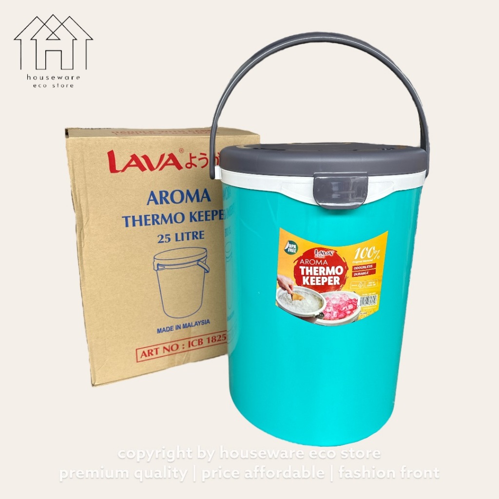 LAVA 25L Heavy Duty Ice Bucket Insulated Food Rice Bucket Ice Box ...