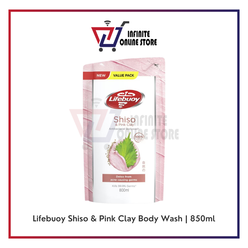 Lifebuoy Shiso & Pink Clay Body Wash Refill (850ml) | Shopee Malaysia