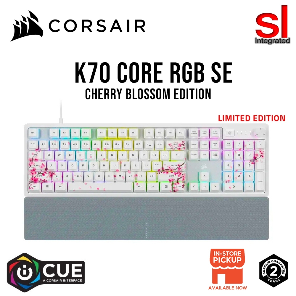 Corsair K70 CORE SE RGB Mechanical Gaming Keyboard – Cherry Blossom ...