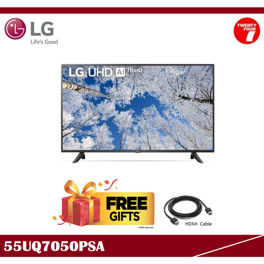 [ Delivered by Seller ] LG 55" inch UQ70 Series 4K Smart UHD TV with AI ...