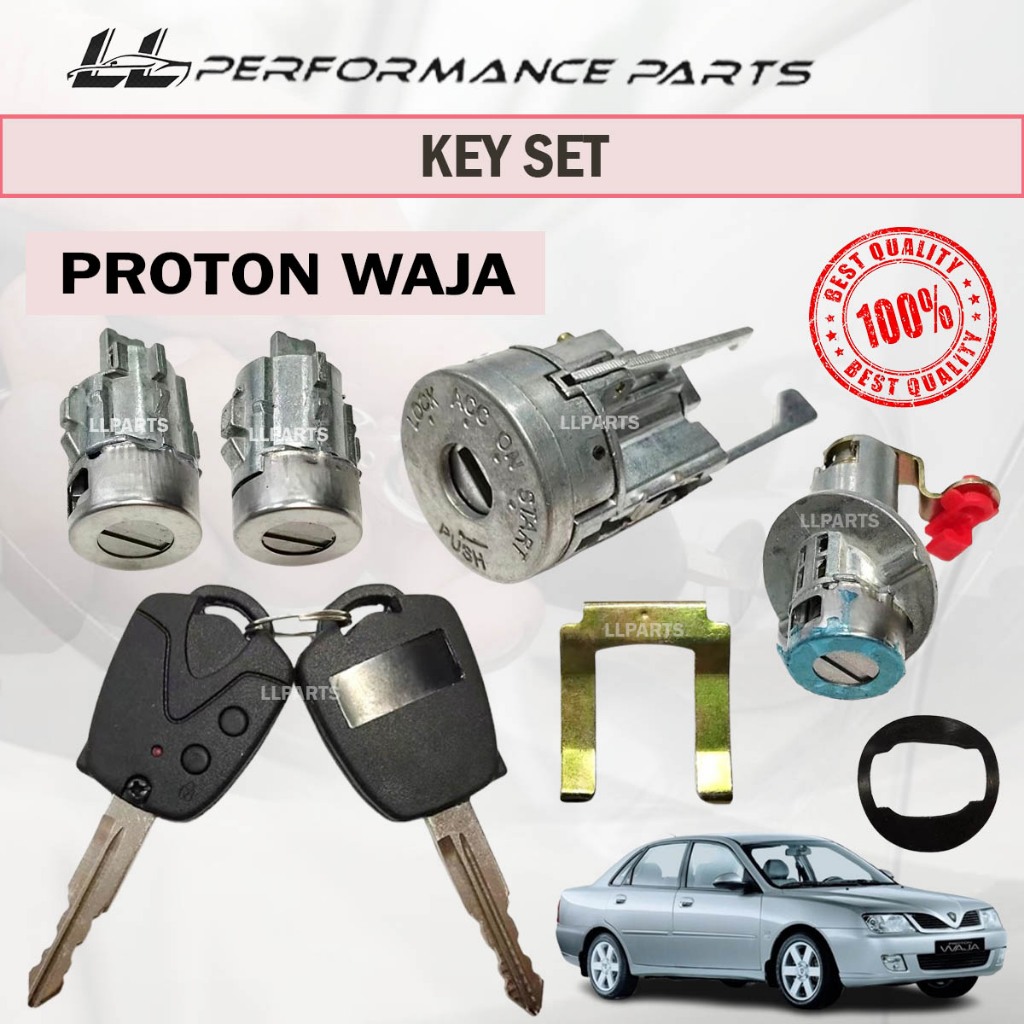 Proton Waja Starter switch Key Set Remote Car Kunci Kereta Lock Pintu ...