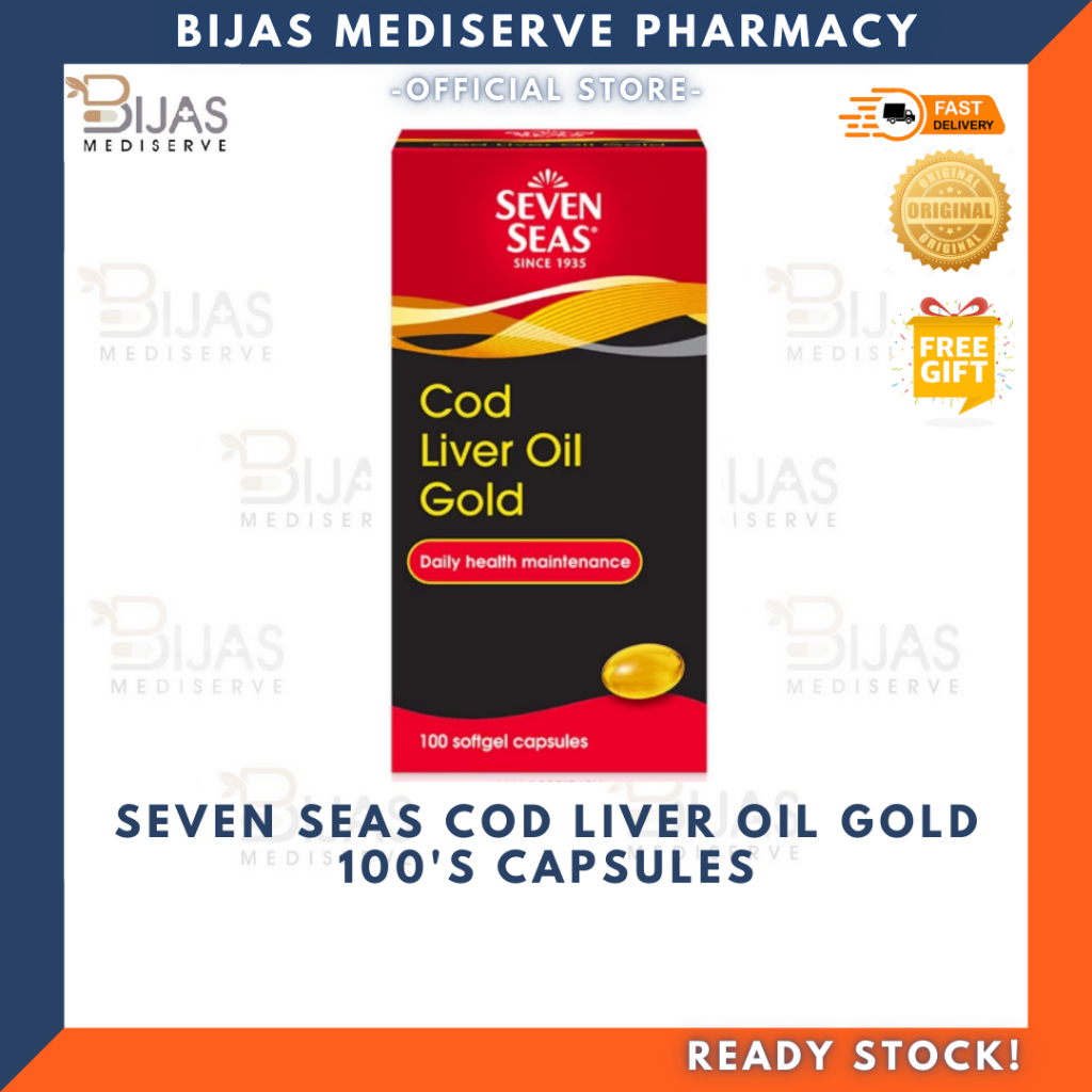 SEVEN SEAS COD LIVER OIL GOLD 100'S CAPSULE (EXP:08/2025) | Shopee Malaysia