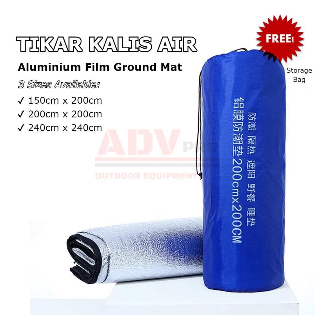 Waterproof Ground Mat Double Side Aluminum Film Camping Groundsheet ...