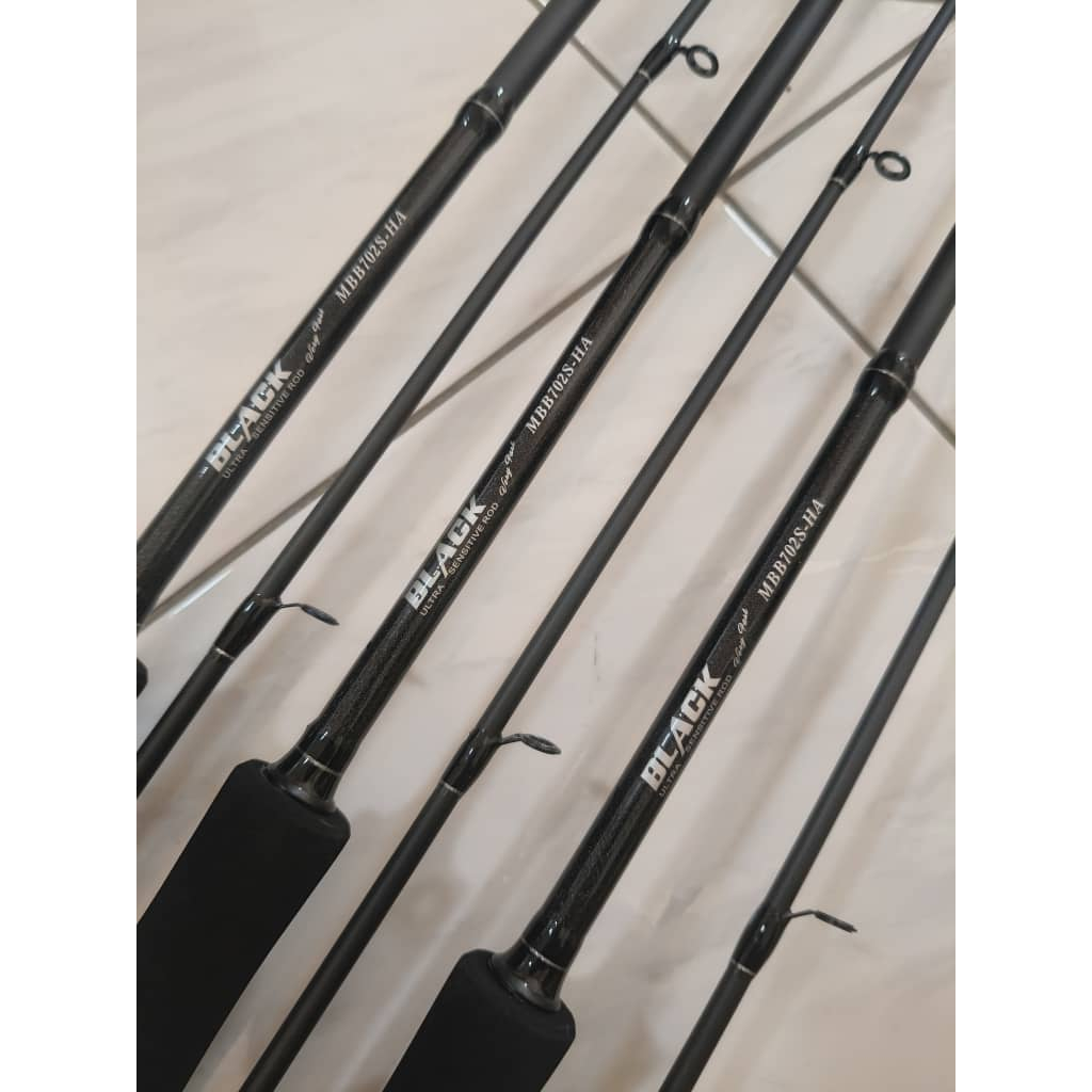 MAMBO BLACK 2 SECTION ULTRA SENSITIVE SPINNING FISHING ROD | Shopee ...