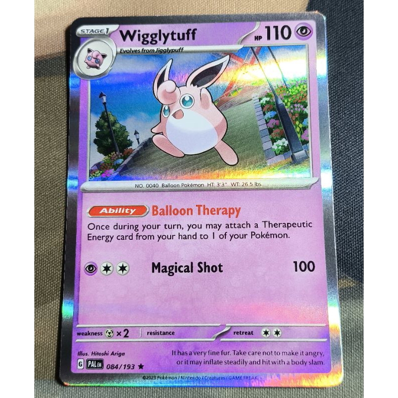 POKÉMON PTCG SV02 Paldea Evolved 084/193 Wigglytuff Holo Rare | Shopee Malaysia