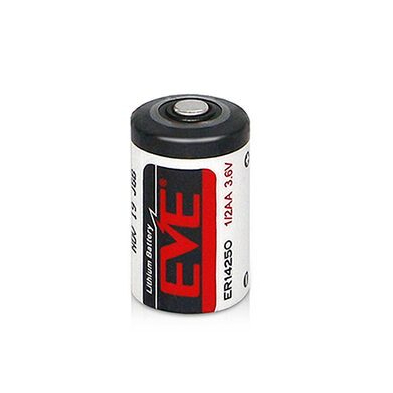 EVE ER14250 Lithium Thionyl Chloride Battery 3.6V 1200mAh - 1/2AA Battery - Equivalent to Saft ...