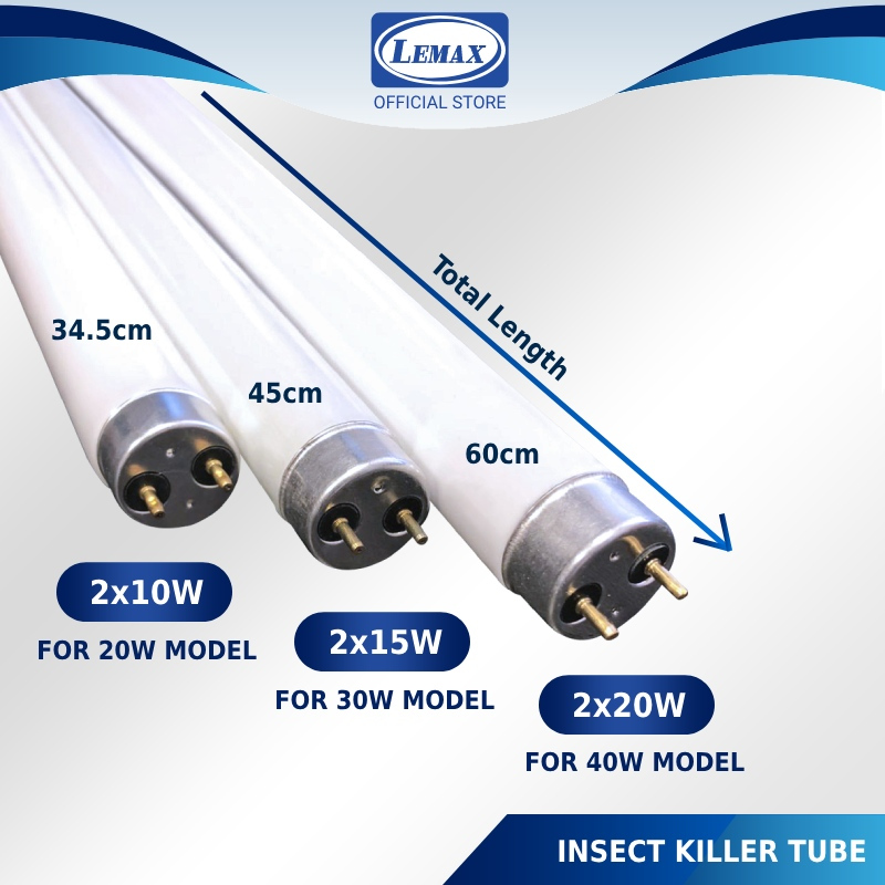 LEMAX Insect Killer Tube UV, S2 Starter, Hanging Electric Mosquito ...