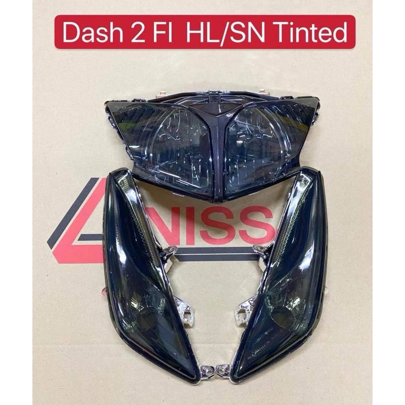VISS HONDA DASH110 NEW V3 DASH 2 FI FUEL INJECTION HEAD LAMP LIGHT ASSY SET + FRONT SIGNAL UNIT ...