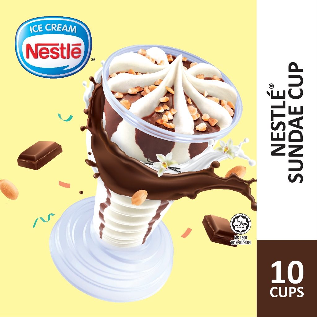 [Selected Areas] NESTLÉ Sundae Cup 145ml (10 Cups) | Shopee Malaysia