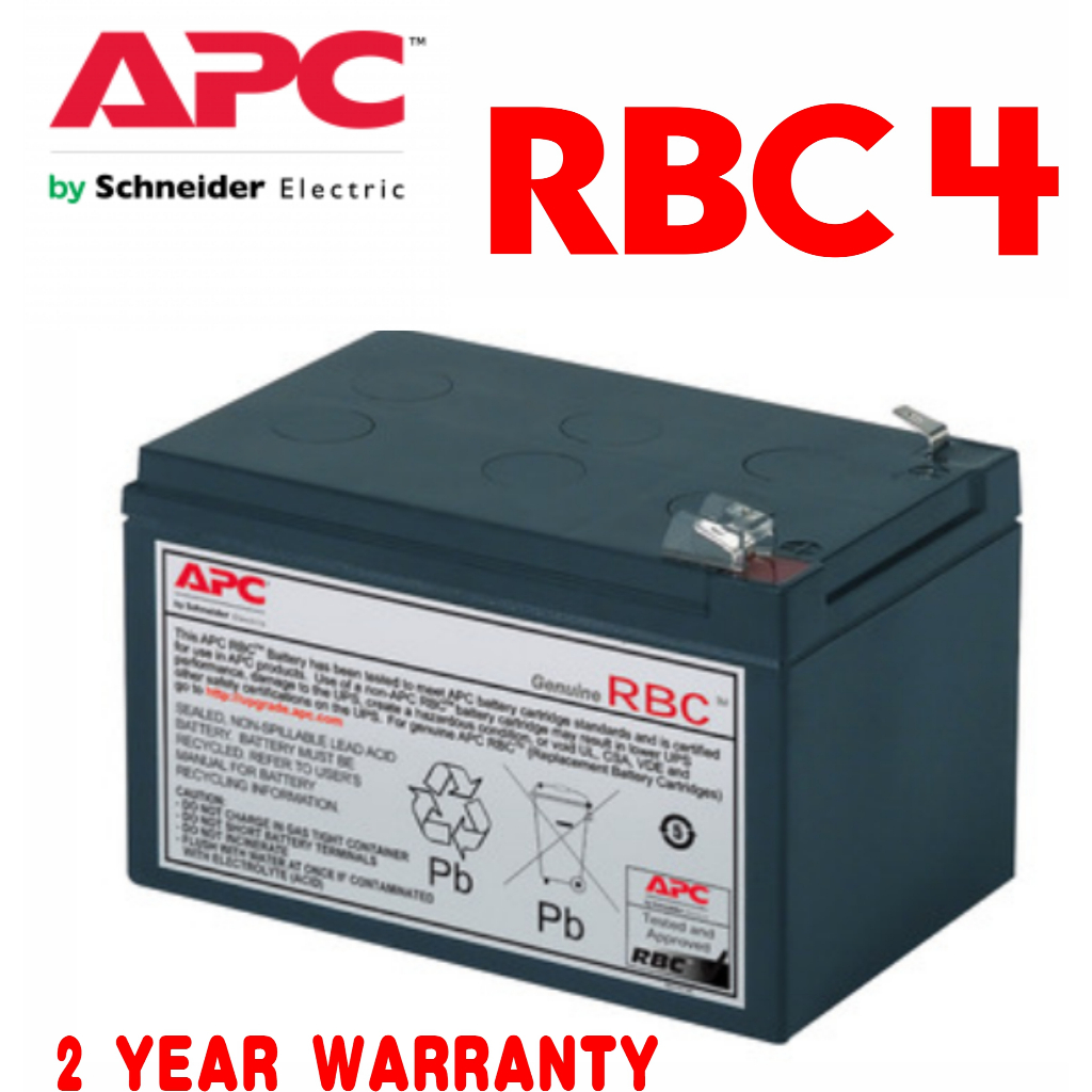 [Ready Stock] APC Replacement Battery Cartridge #4 APCRBC4 RBC4 (2 year ...