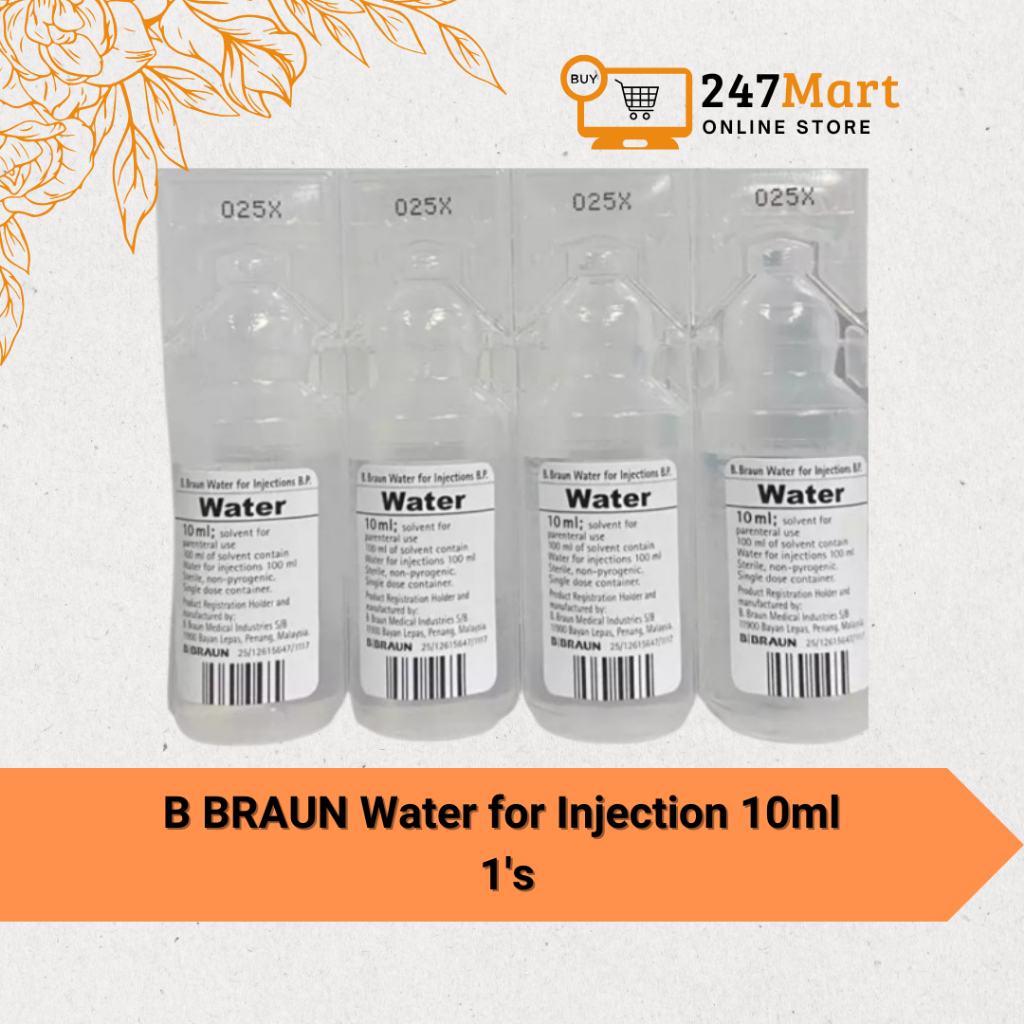 B-BRAUN Water for Injection 10ml 1's | Shopee Malaysia