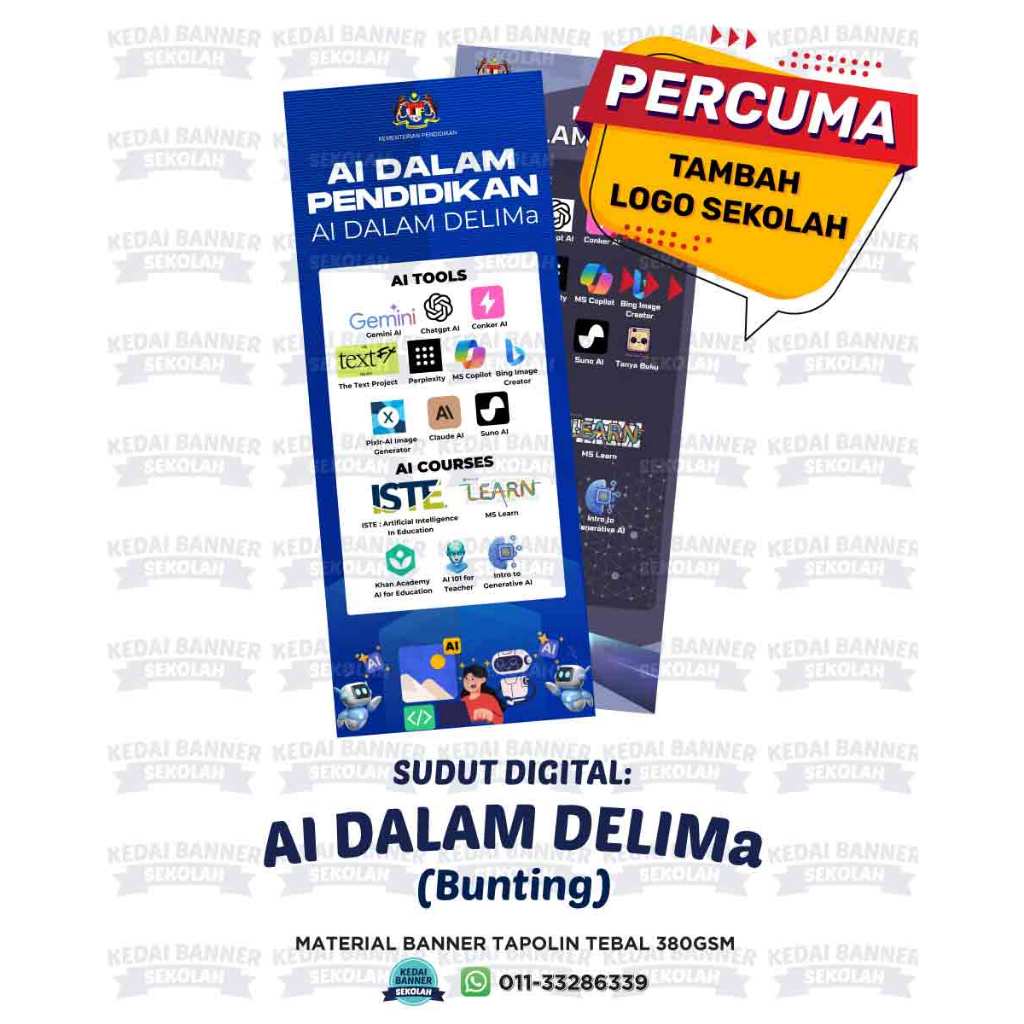 Bunting Poster AI Dalam DELIMa | AI Dalam DELIMa | Sudut Digital ...