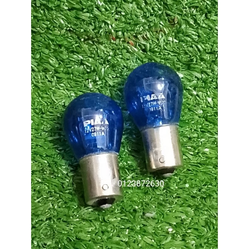 PIAA BULB BIRU 1 KAKI 12V27W BULB LAMPU SIGNAL REVERSE | Shopee Malaysia