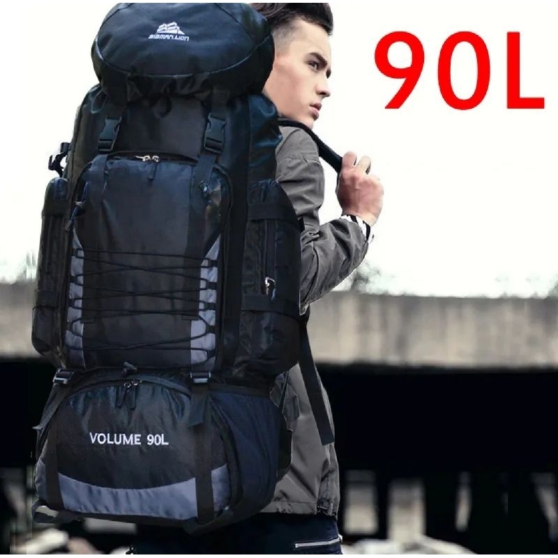 90L Outdoor Sport Travel Hiking Backpack Bag Camping Big Large Capacity ...