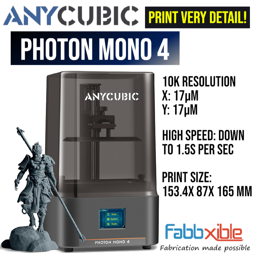 Anycubic Photon Mono 4 Beginner First Choice 10k Resolution Resin 3D ...