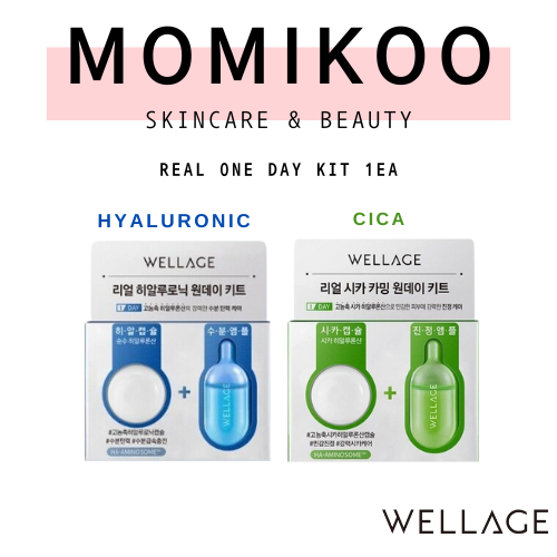 Wellage Real One day Kit Hyaluronic / Cica Calming 1EA | Shopee Malaysia