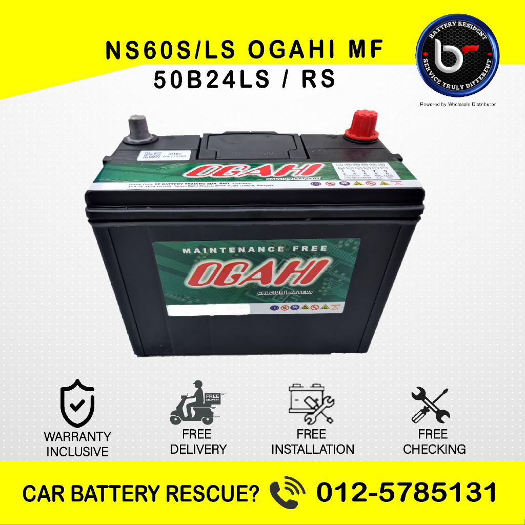 [Installation Provided] NS60S | NS60LS | OGAHI MF Car Battery Bateri Kereta ACCORD CIVIC SAGA ...