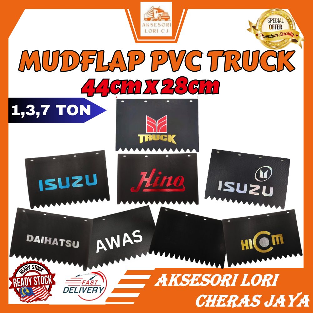 Aksesori Lori Cheras Jaya 1 3 7 Ton Mudflap Lori 44cm x 28cm PVC ...